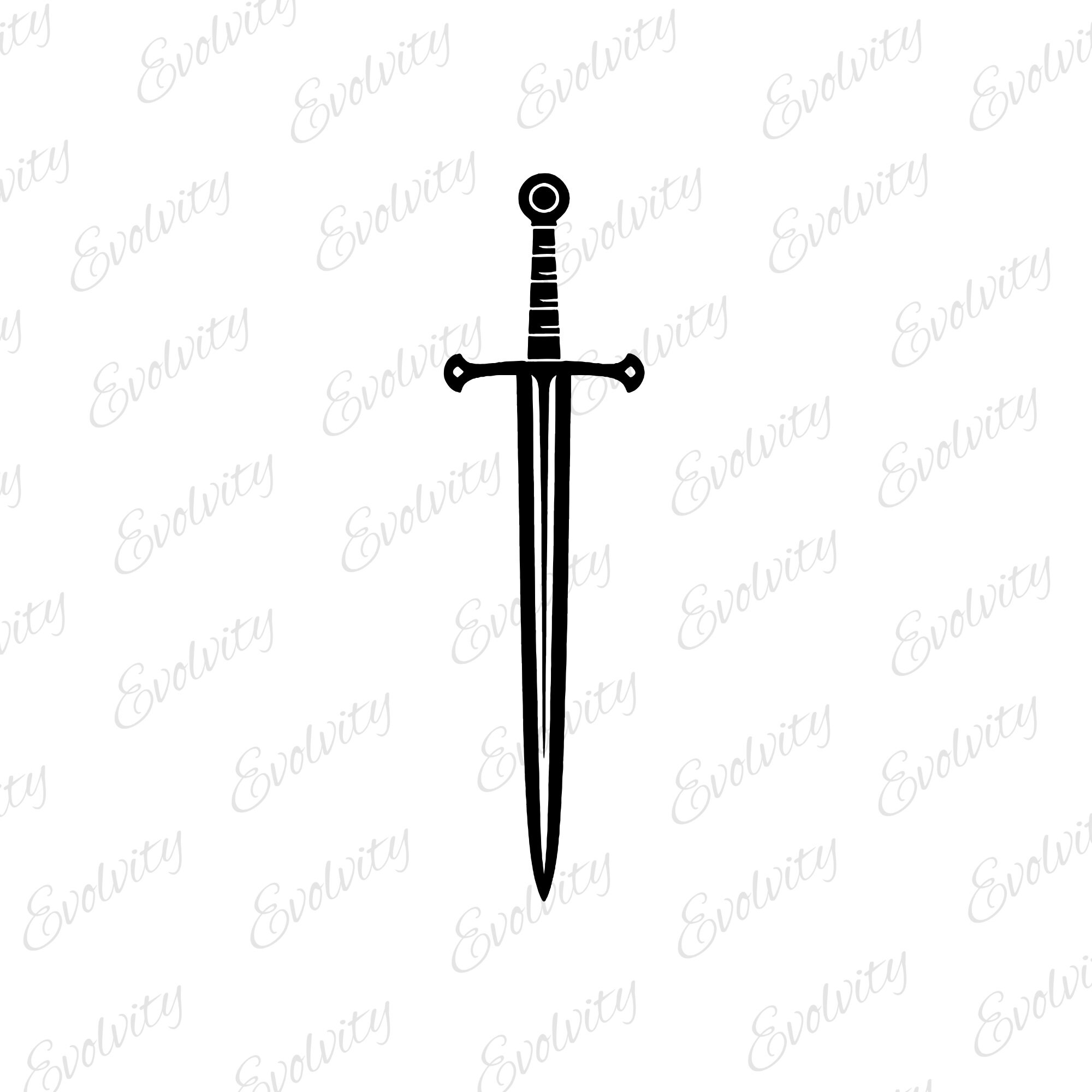 Sword SVG Vector Bundle: Clipart Silhouette Cut Files (digital Download ...