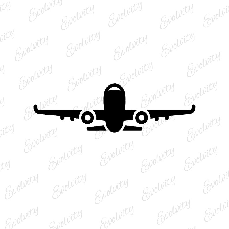 Airplane SVG Vector Bundle With Plane Clipart Silhouette Aircraft PNG ...