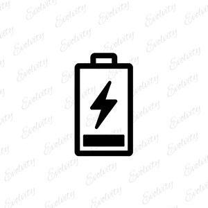 Battery SVG Vector Bundle: DIY Clipart Silhouette (digital Download) - Etsy