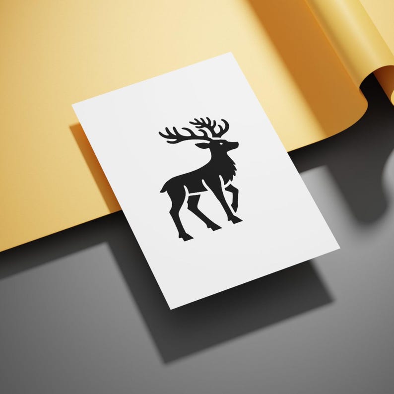 Reindeer SVG Bundle - 3 Cute Rein Deer Vectors, Woodland Animal ...