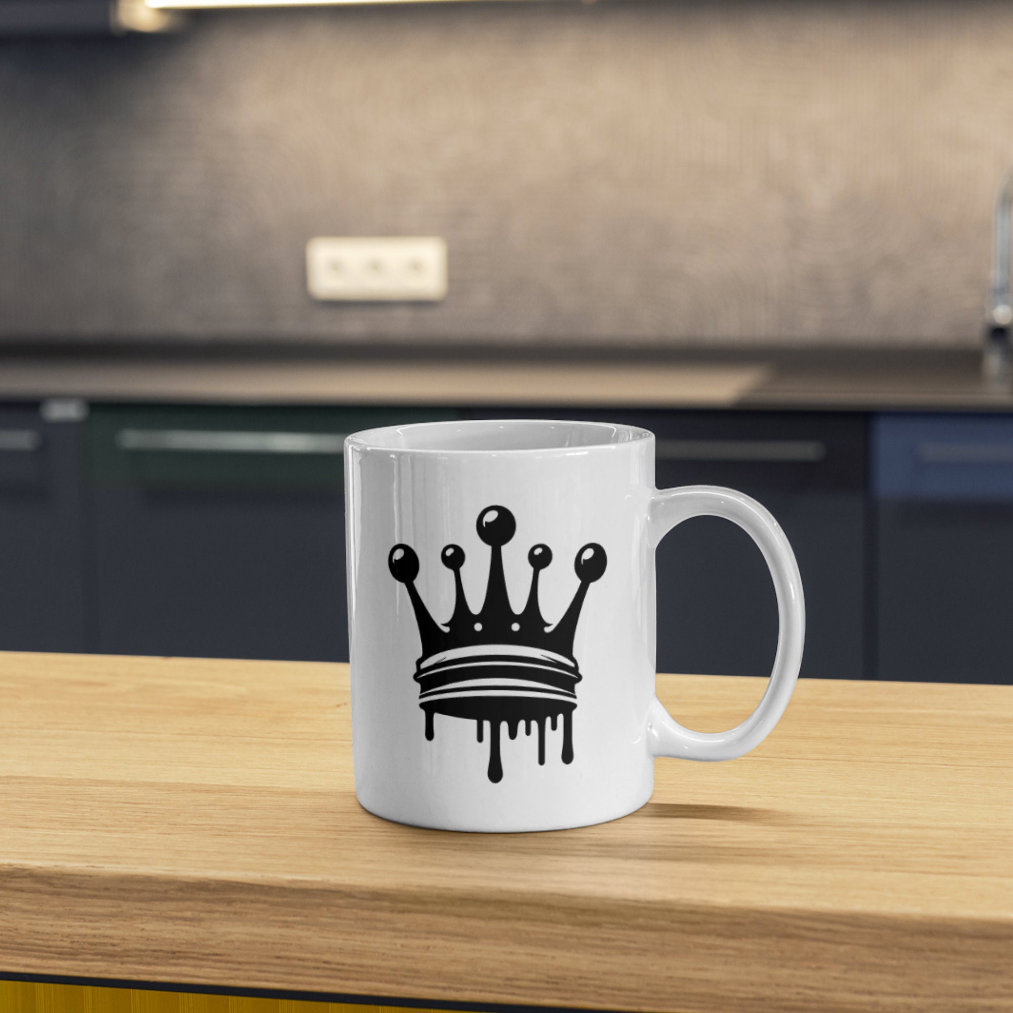 Dripping Graffiti Crown SVG: Royal Silhouette Clipart (digital Download ...