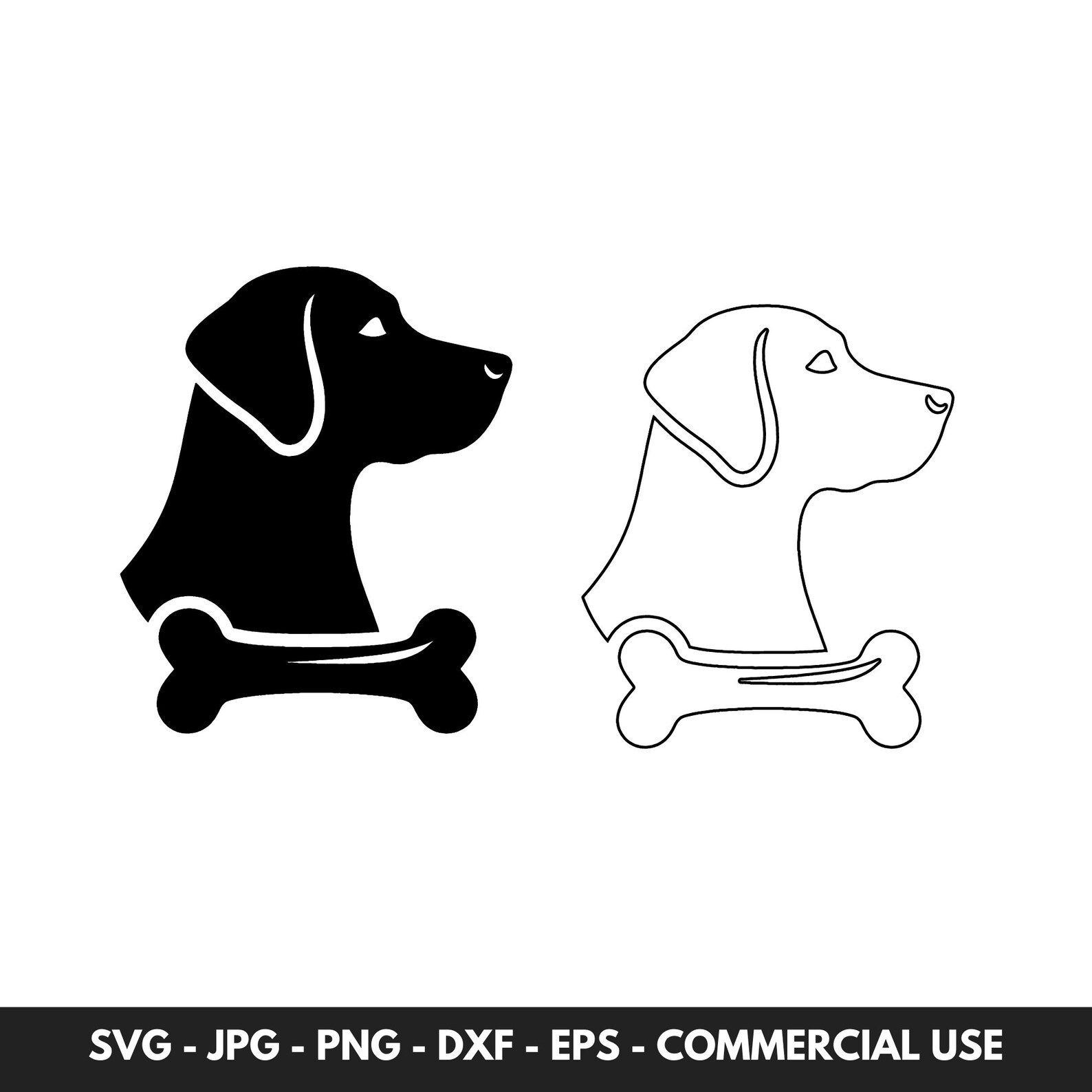 Dog With Bone SVG, Dog Bone Svg, Dog Bone Clipart, Dog Svg, Bone Svg ...