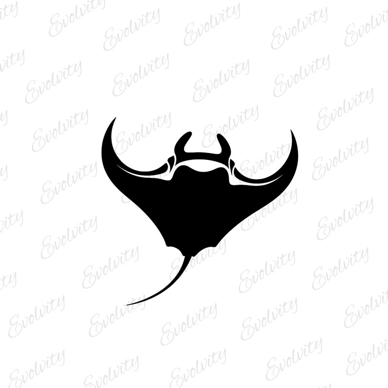Manta Ray SVG Bundle, 7 Manta Ray Vectors, Stingray Clipart, Stingray ...
