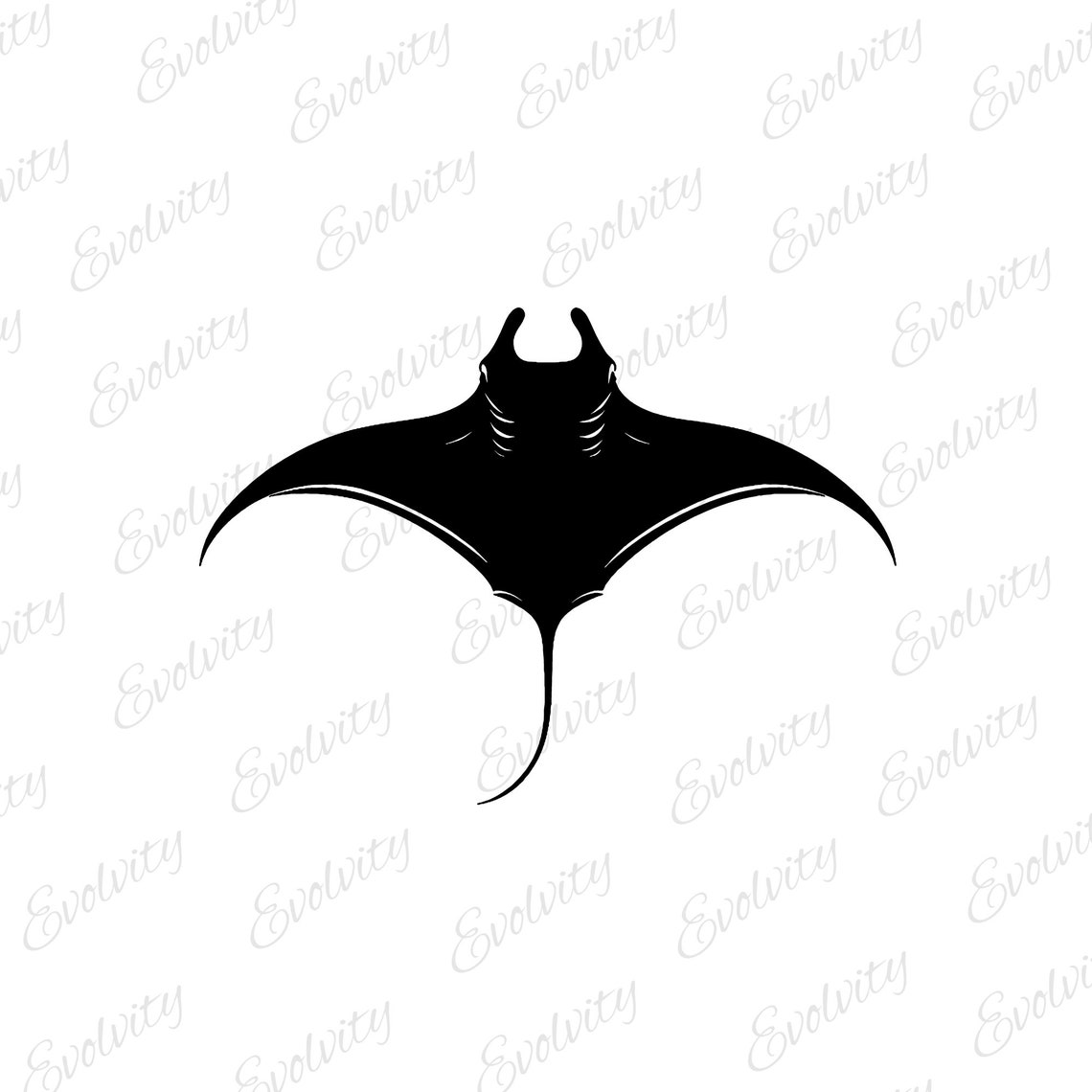 Manta Ray SVG Bundle, 7 Manta Ray Vectors, Stingray Clipart, Stingray ...