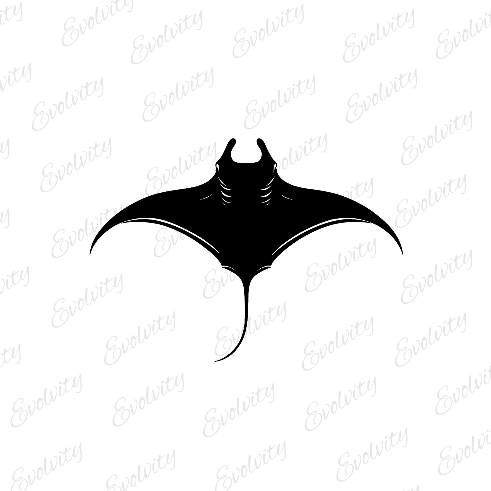 Manta Ray SVG Bundle, 7 Manta Ray Vectors, Stingray Clipart, Stingray ...