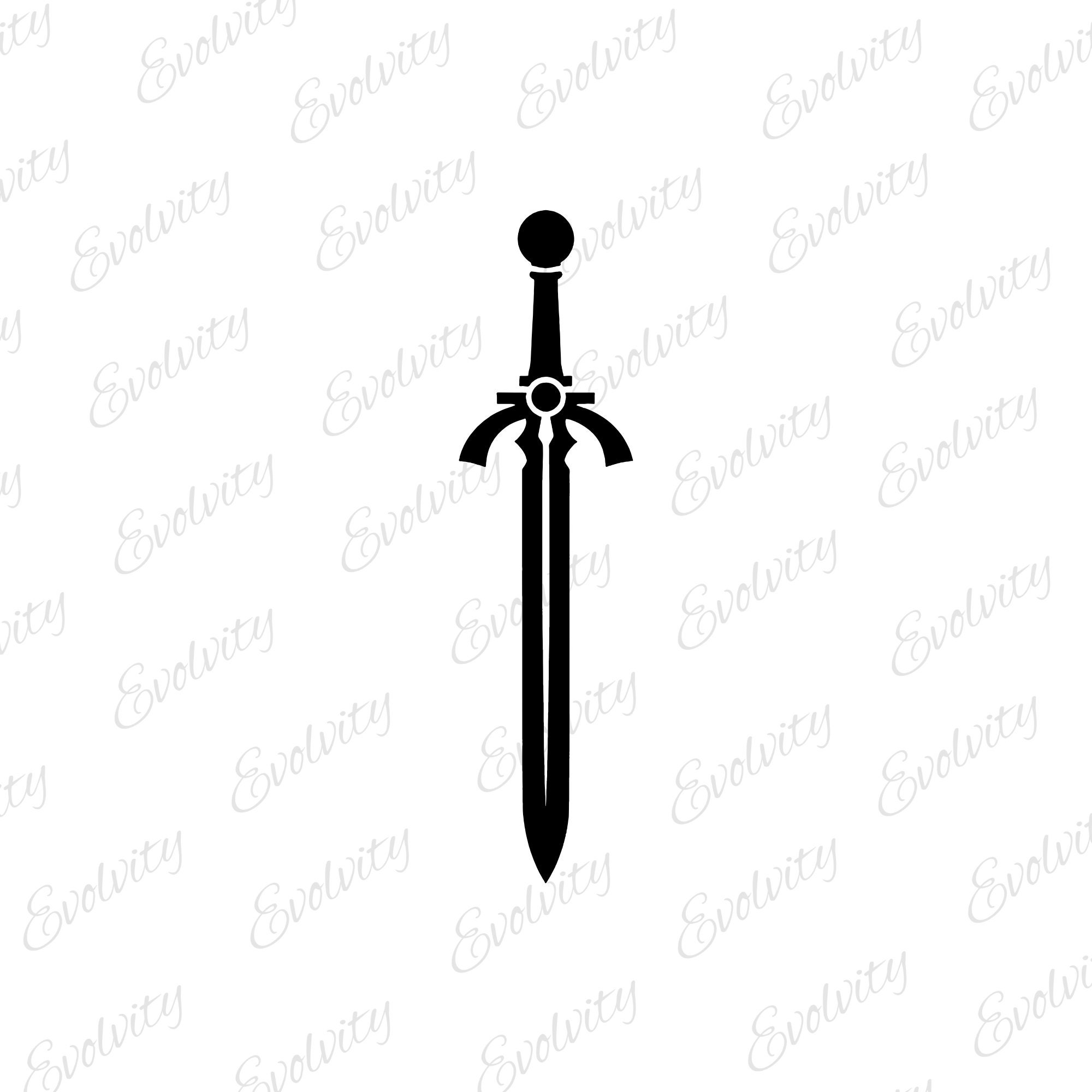 Sword SVG Bundle, 7 Sword Vectors, Sword Clipart, Sword Silhouette ...