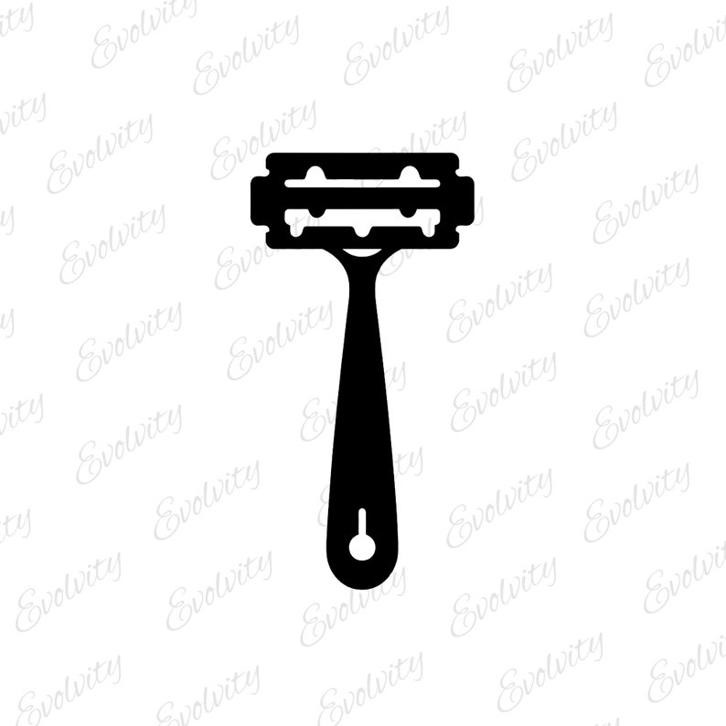 Barber Razor SVG Vector Bundle: Clipart Silhouette Cut Files (digital ...