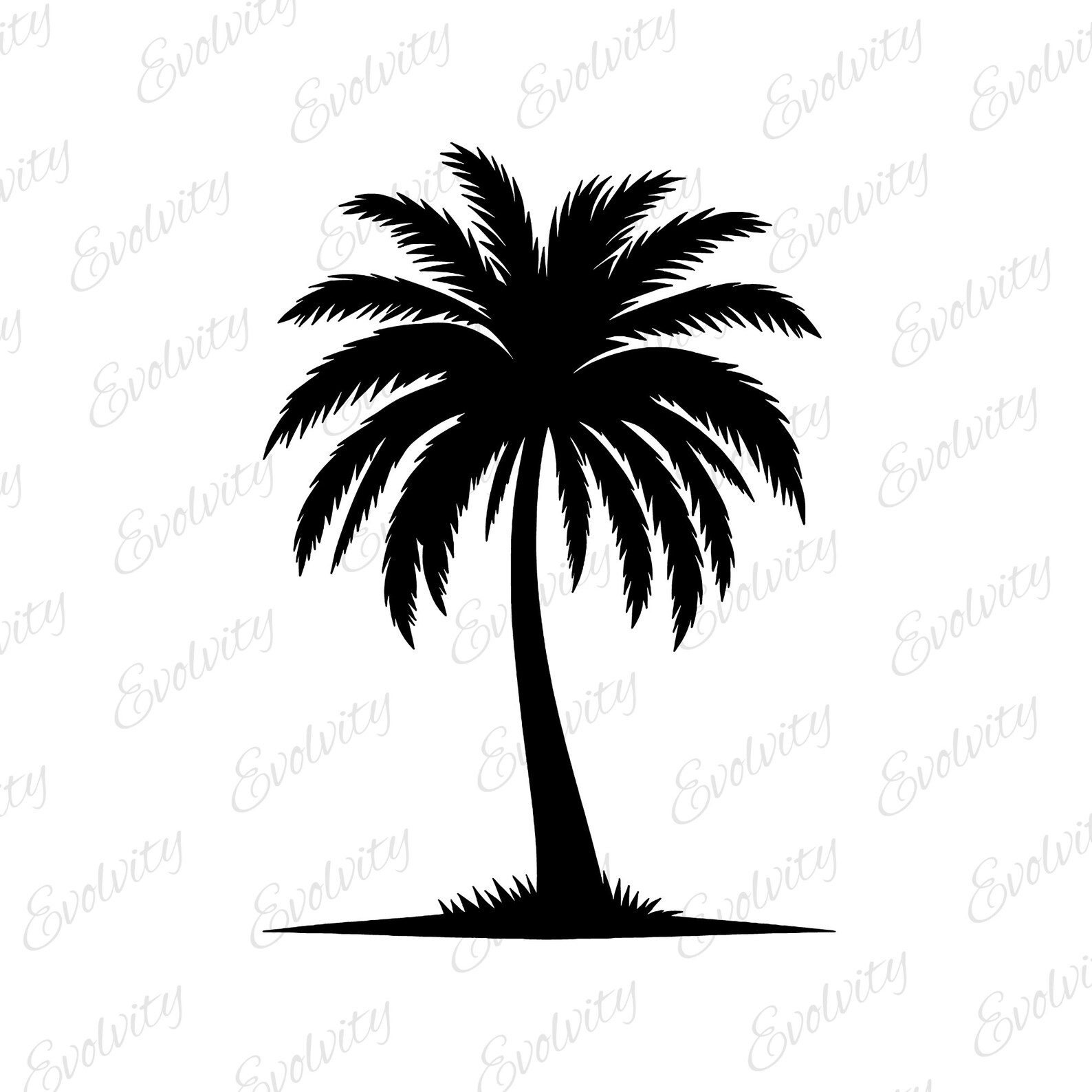 Palm Tree SVG Bundle, 7 Palm Tree SVG, Palm Tree Silhouette, Palm Tree ...
