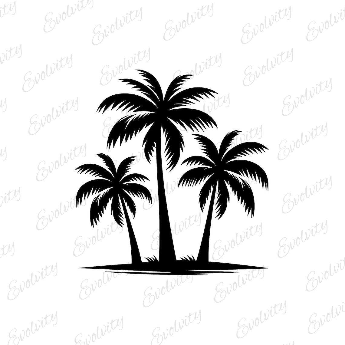 Palm Tree SVG Bundle, 7 Palm Tree SVG, Palm Tree Silhouette, Palm Tree ...