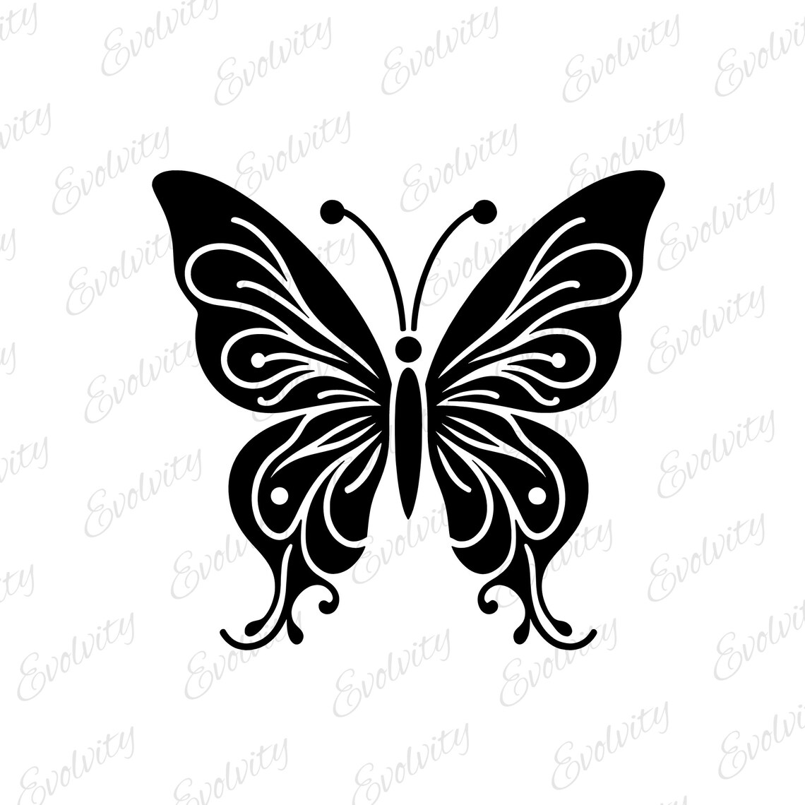 Monarch Butterfly SVG Vector Bundle: Clipart Silhouette (digital ...
