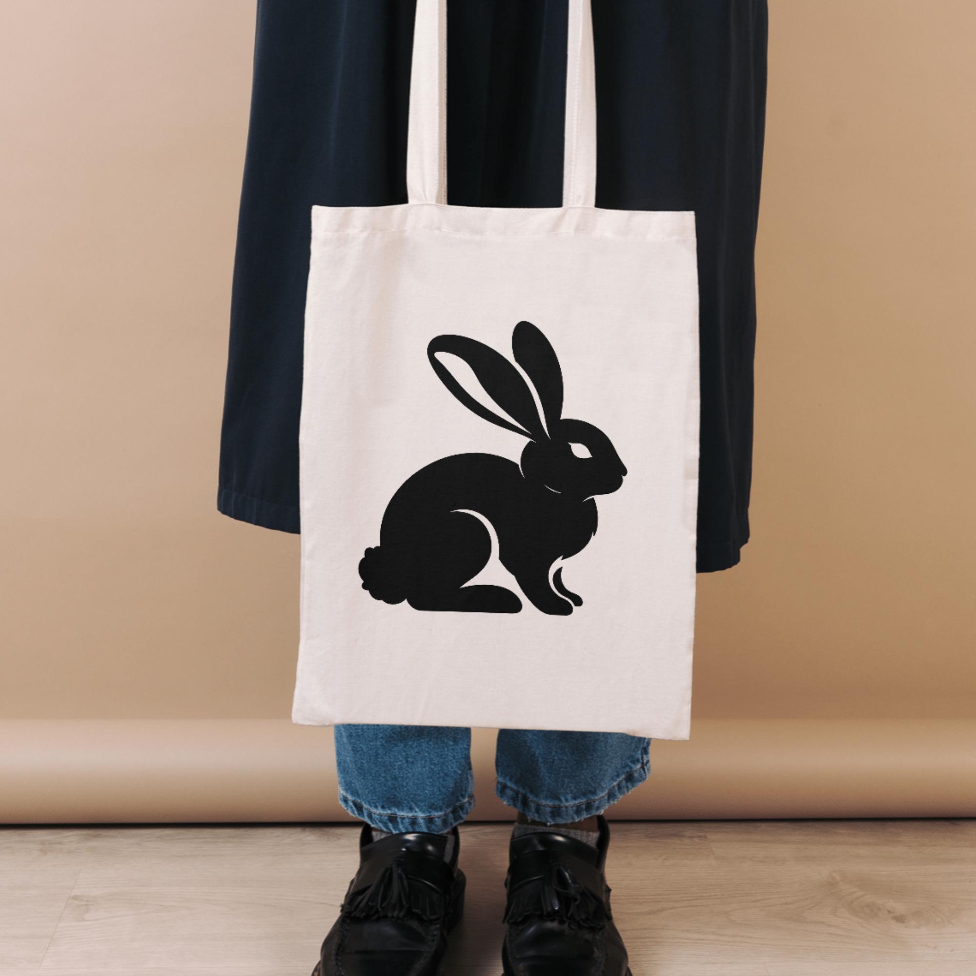 Bunny SVG Bundle 3 Rabbit Vectors, Rabbit Silhouette, Eastern Bunny PNG ...