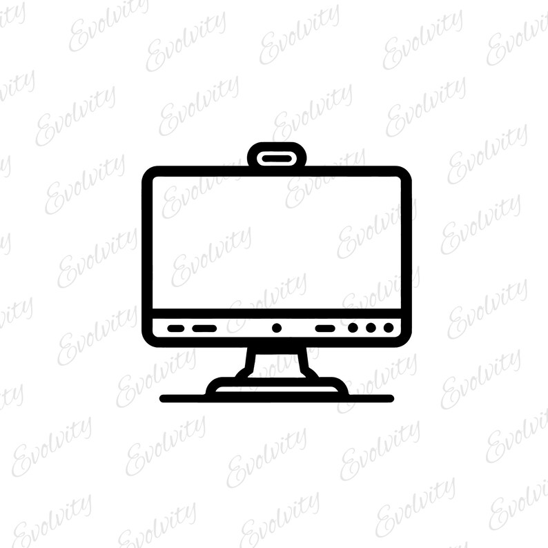 Monitor Vector SVG Bundle 7 Monitor Cliparts and Silhouettes, Png, Dxf ...