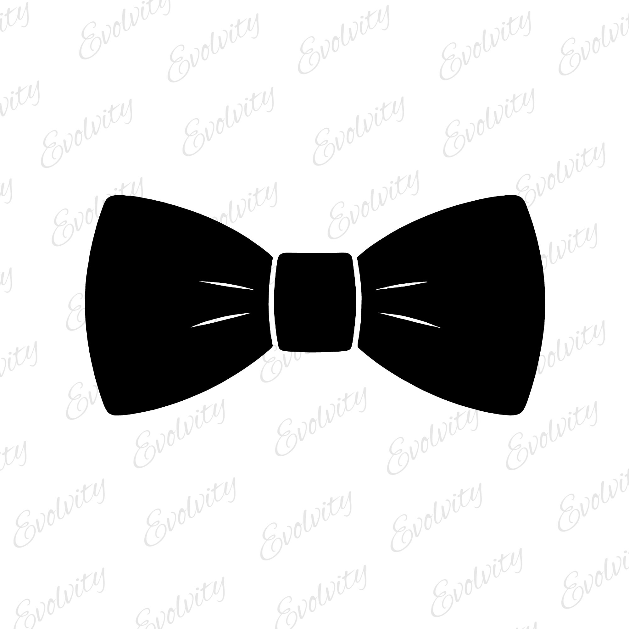 Bow Tie SVG Vector Bundle: Clipart Silhouette Cut Files (digital ...
