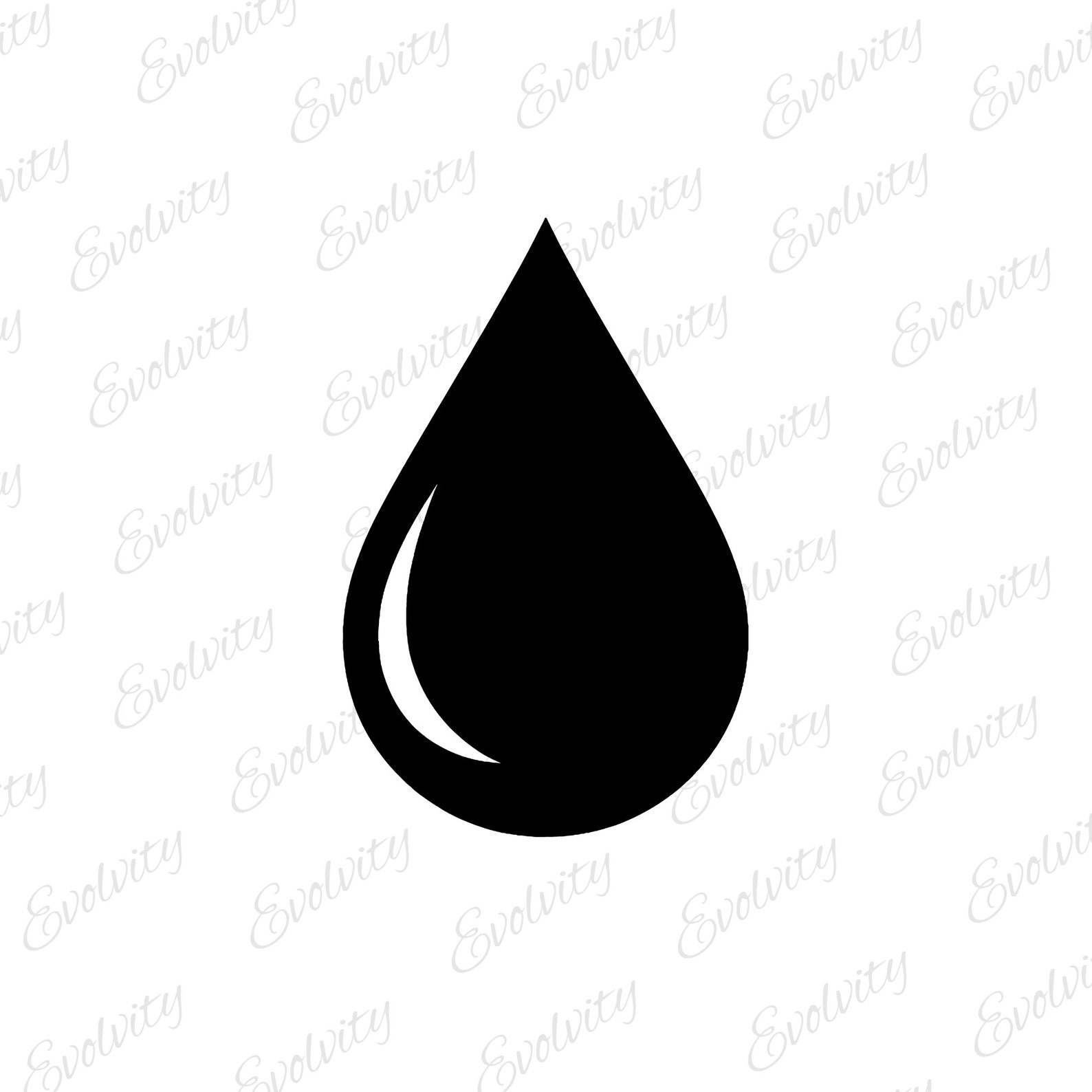 Water Drop SVG Bundle, 3 Water Droplet Vectors, Water Drop Clipart ...