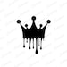 Dripping Crown Vector, Crown Clipart, King Crown Silhouette, Dripping ...