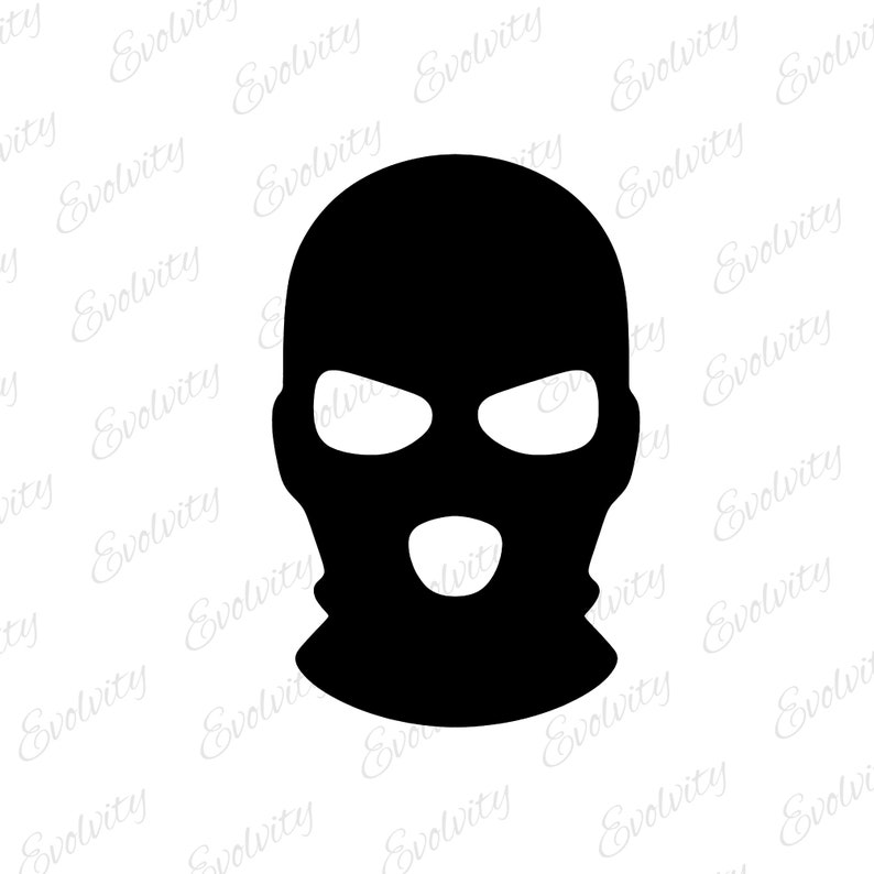 Ski Mask SVG Vector Bundle: Winter Clipart Silhouette (digital Download ...