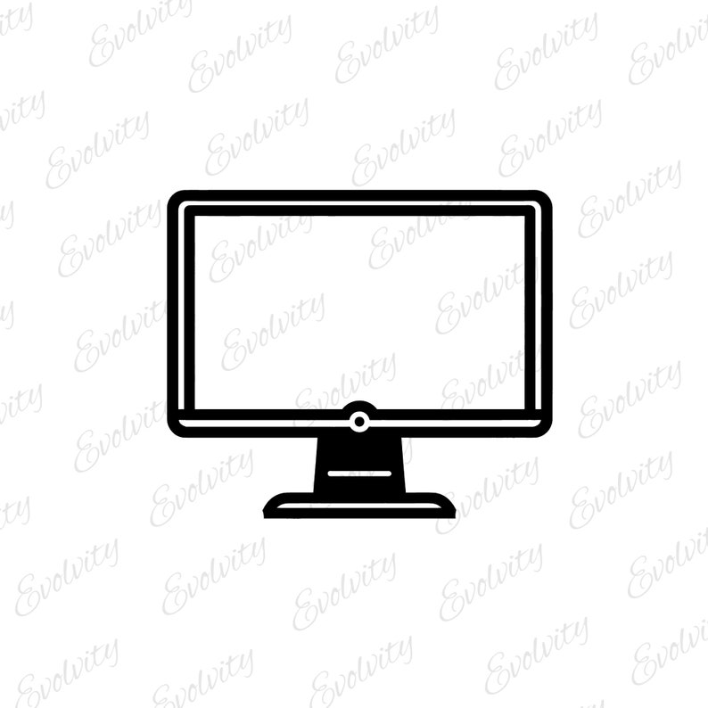 Monitor Vector SVG Bundle 7 Monitor Cliparts and Silhouettes, Png, Dxf ...