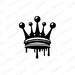 Dripping King Queen Crown SVG Bundle: Silhouette Clipart (digital ...