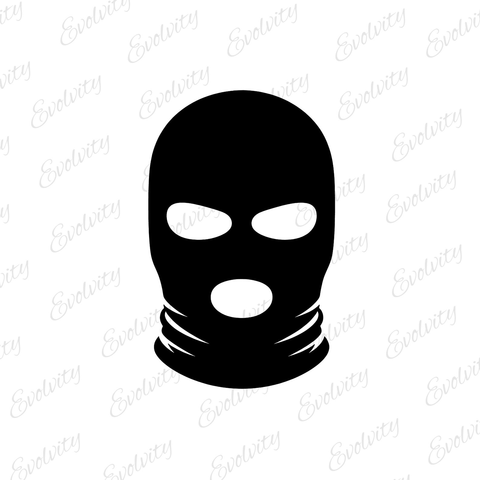 Ski Mask SVG Vector Bundle: Winter Clipart Silhouette (digital Download ...