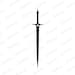 Sword SVG Vector Bundle: Medieval Clipart Silhouette (digital Download ...