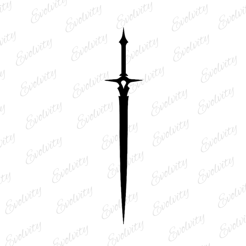 Sword SVG Vector Bundle With 7 Sword Clipart Silhouette PNG Cut File ...
