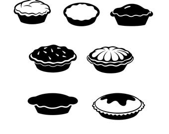 Pie SVG Clipart, EPS, PNG, Vector Cricut Cut File (digital Download) - Etsy