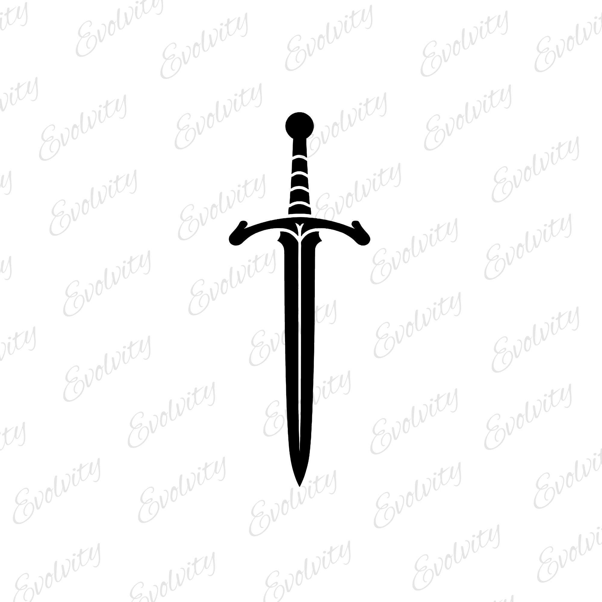 Sword SVG Vector Bundle: Clipart Silhouette Cut Files (digital Download ...