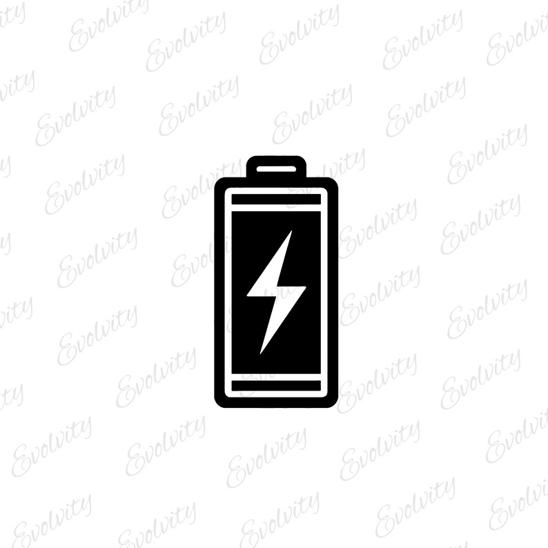Battery SVG Vector Bundle: DIY Clipart Silhouette (digital Download) - Etsy
