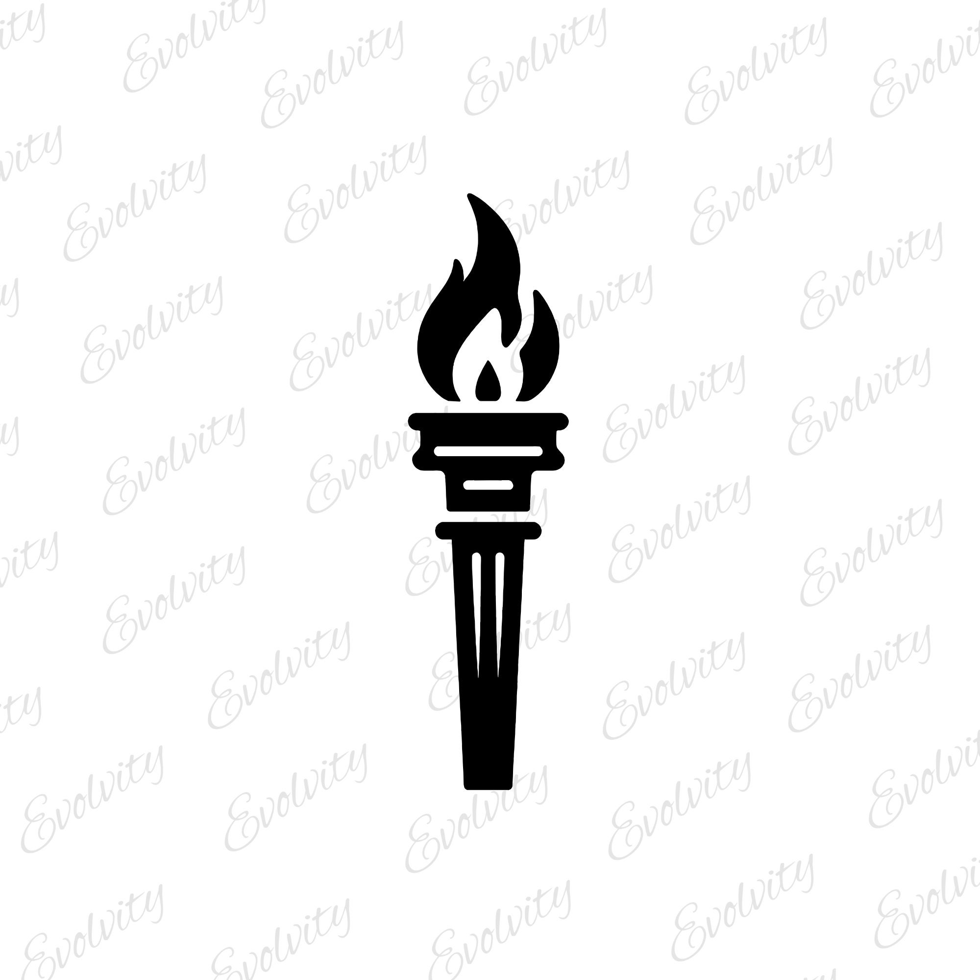 Torch SVG Bundle, 7 Torch Vectors, Torch Clipart, Torch Silhouette ...