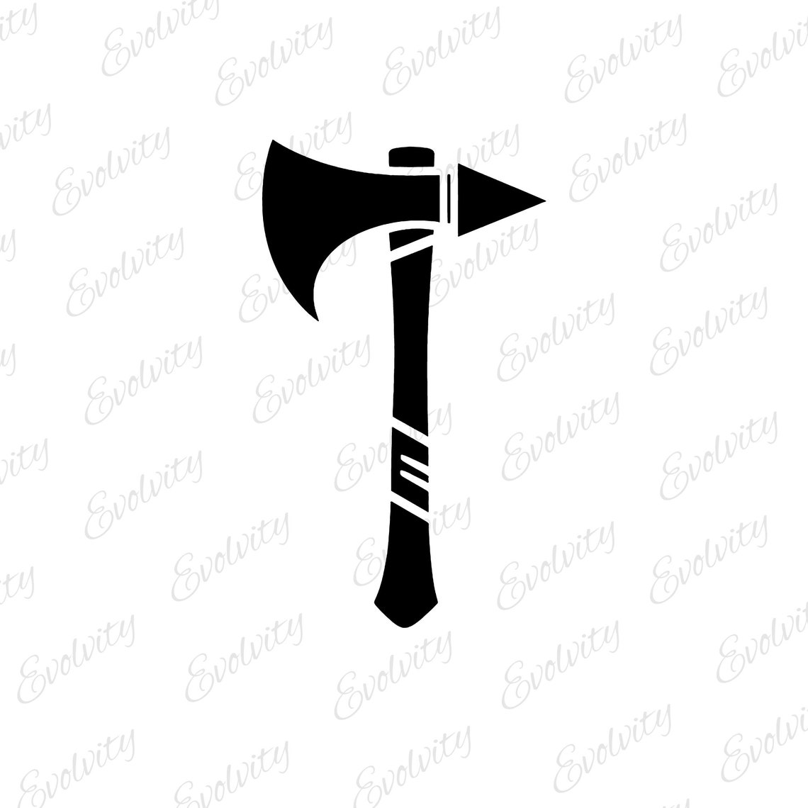 Tomahawk SVG Vector Bundle With 3 Tribal Warrior Axe Silhouette Clipart ...