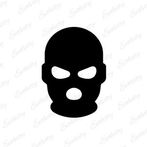 Ski Mask SVG Vector Bundle: Winter Clipart Silhouette (digital Download ...