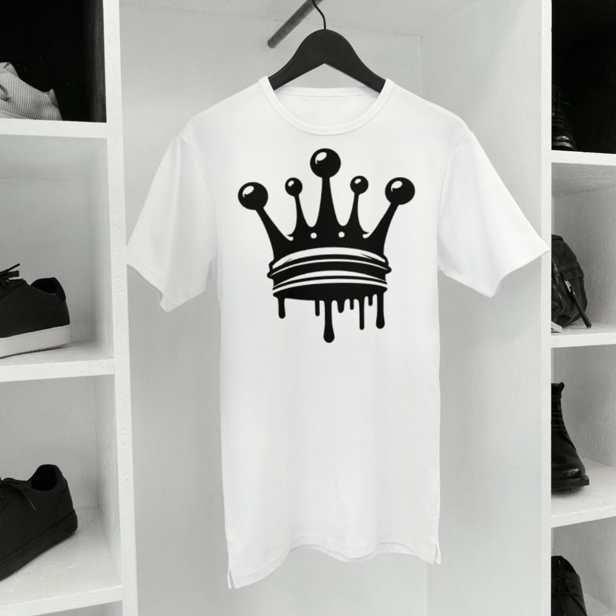 Dripping Graffiti Crown Vector, Crown Clipart, King Crown Silhouette ...