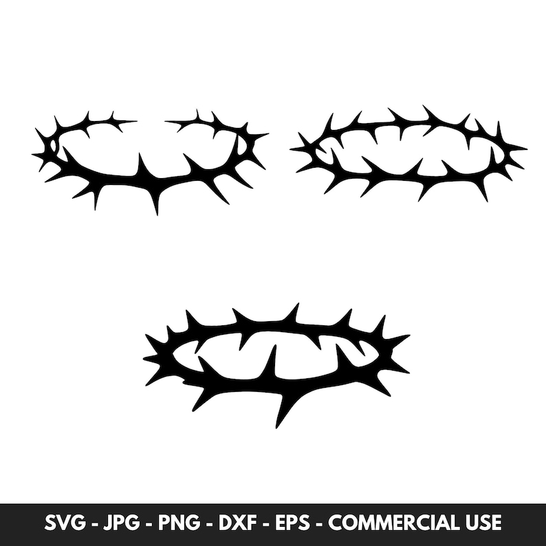 Crown of Thorns SVG Bundle: Christian Easter Clipart (digital Download ...