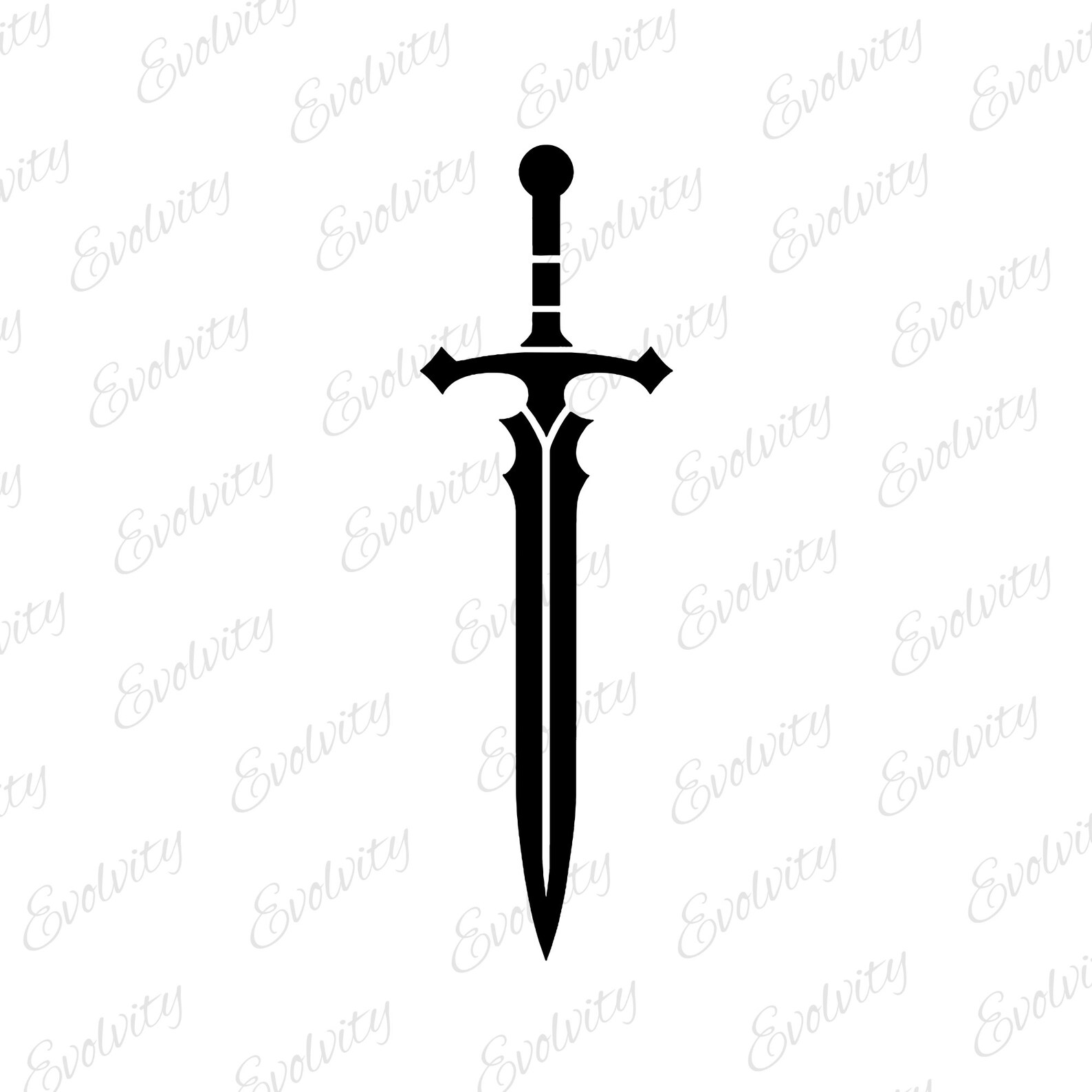 Sword SVG Bundle 7 Sword Vectors, Sword Clipart, Knights Png Svg, Dxf ...