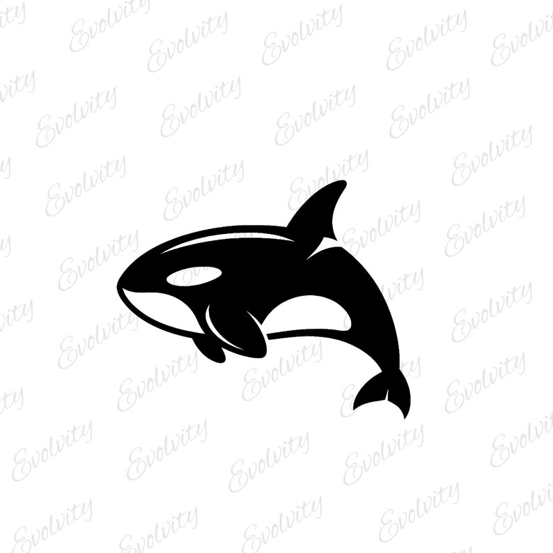 Orca Whale SVG Bundle, 7 Orca Vectors, Whale Silhouette, Marine PNG ...