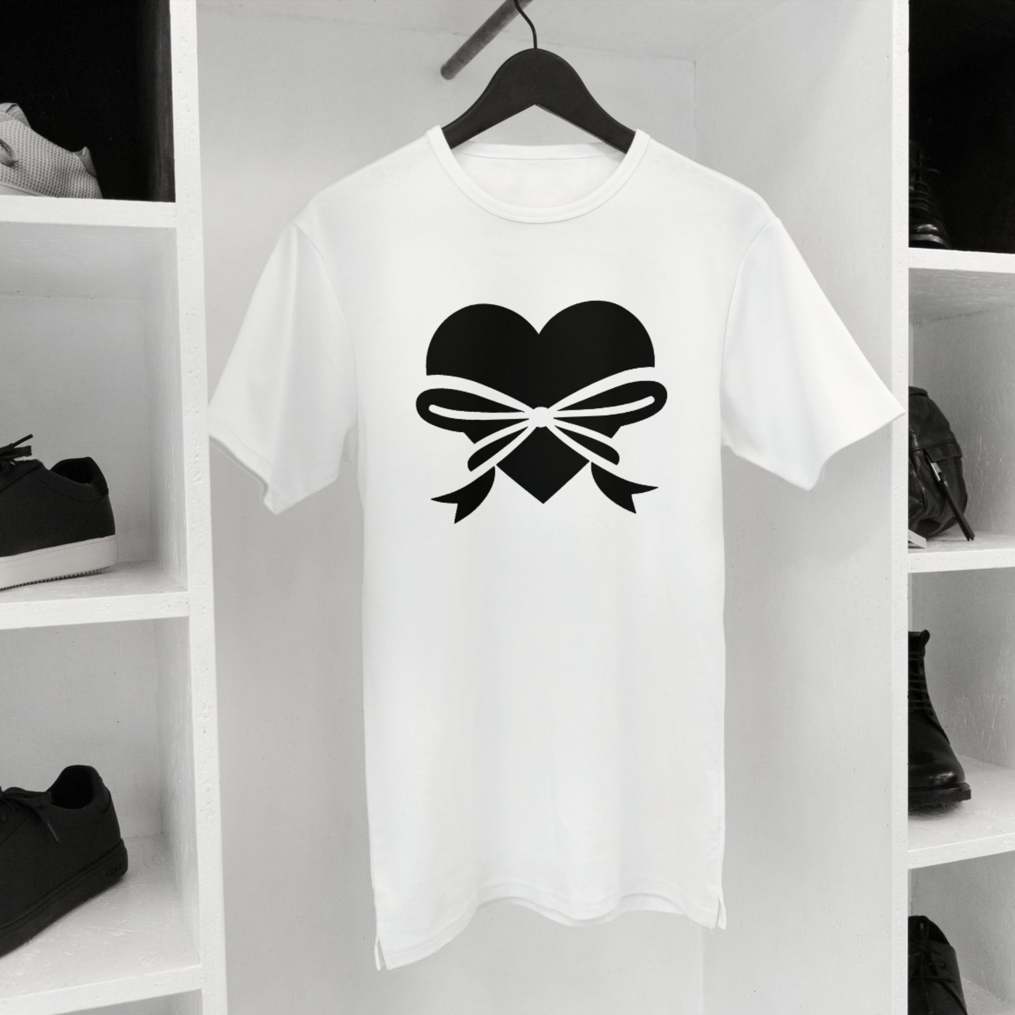 Heart Ribbon SVG, Heart Vector, Ribbon PNG, Heart Ribbon Clipart, Heart ...