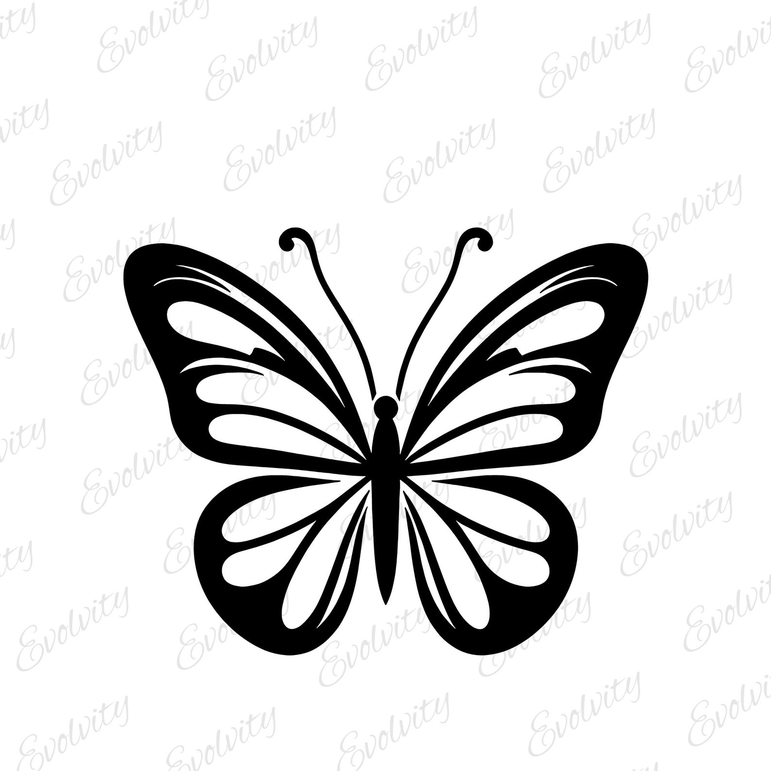 Monarch Butterfly SVG Vector Bundle: Clipart Silhouette (digital ...