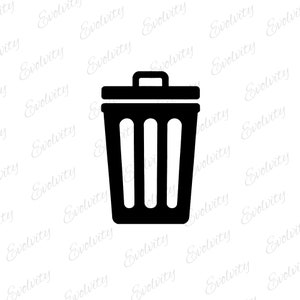 Trash Can SVG Bundle, 7 Trash Can Vectors, Trash Can Clipart, Trash Can ...