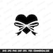 Heart Ribbon SVG, Heart Vector, Ribbon PNG, Heart Ribbon Clipart, Heart ...