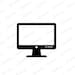 Monitor SVG Vector Bundle: Clipart Silhouette PNG Cut File (digital ...
