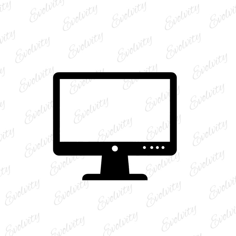 Monitor Vector SVG Bundle 7 Monitor Cliparts and Silhouettes, Png, Dxf ...