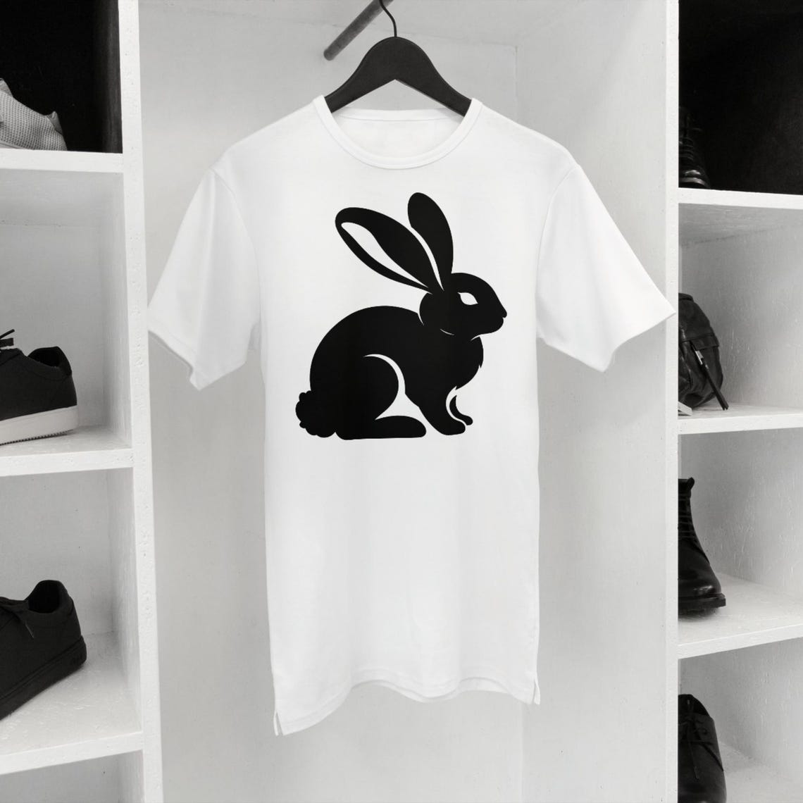 Bunny SVG Bundle 3 Rabbit Vectors, Rabbit Silhouette, Eastern Bunny PNG ...