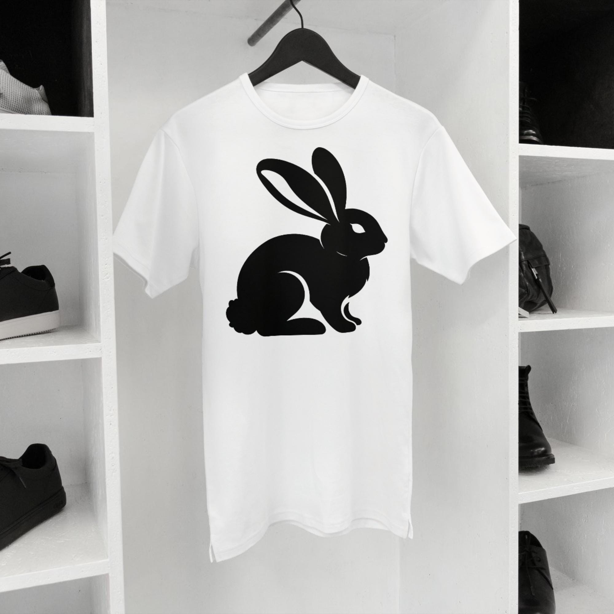 Bunny SVG Bundle 3 Rabbit Vectors, Rabbit Silhouette, Eastern Bunny PNG ...