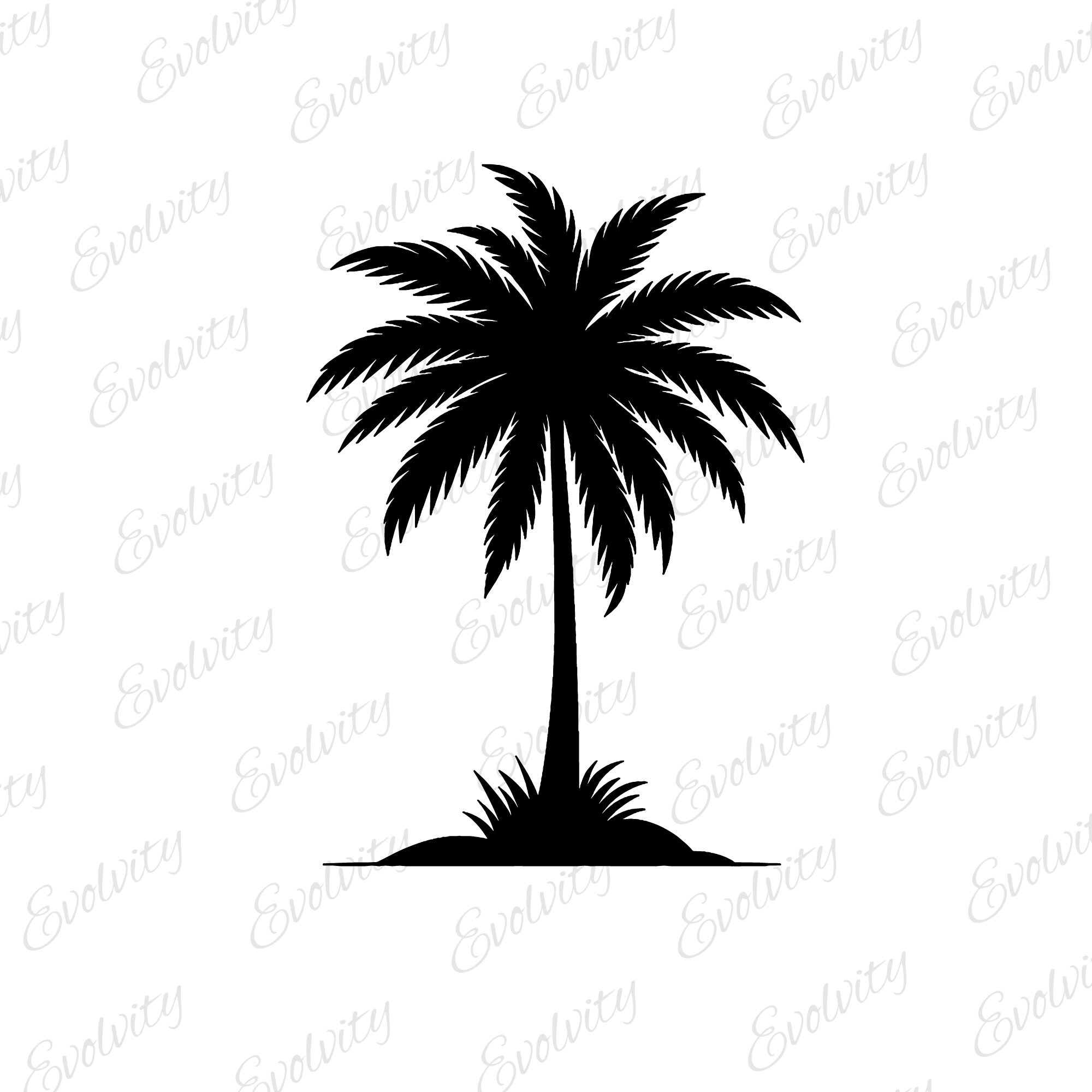 Palm Tree SVG Bundle, 7 Palm Tree SVG, Palm Tree Silhouette, Palm Tree ...