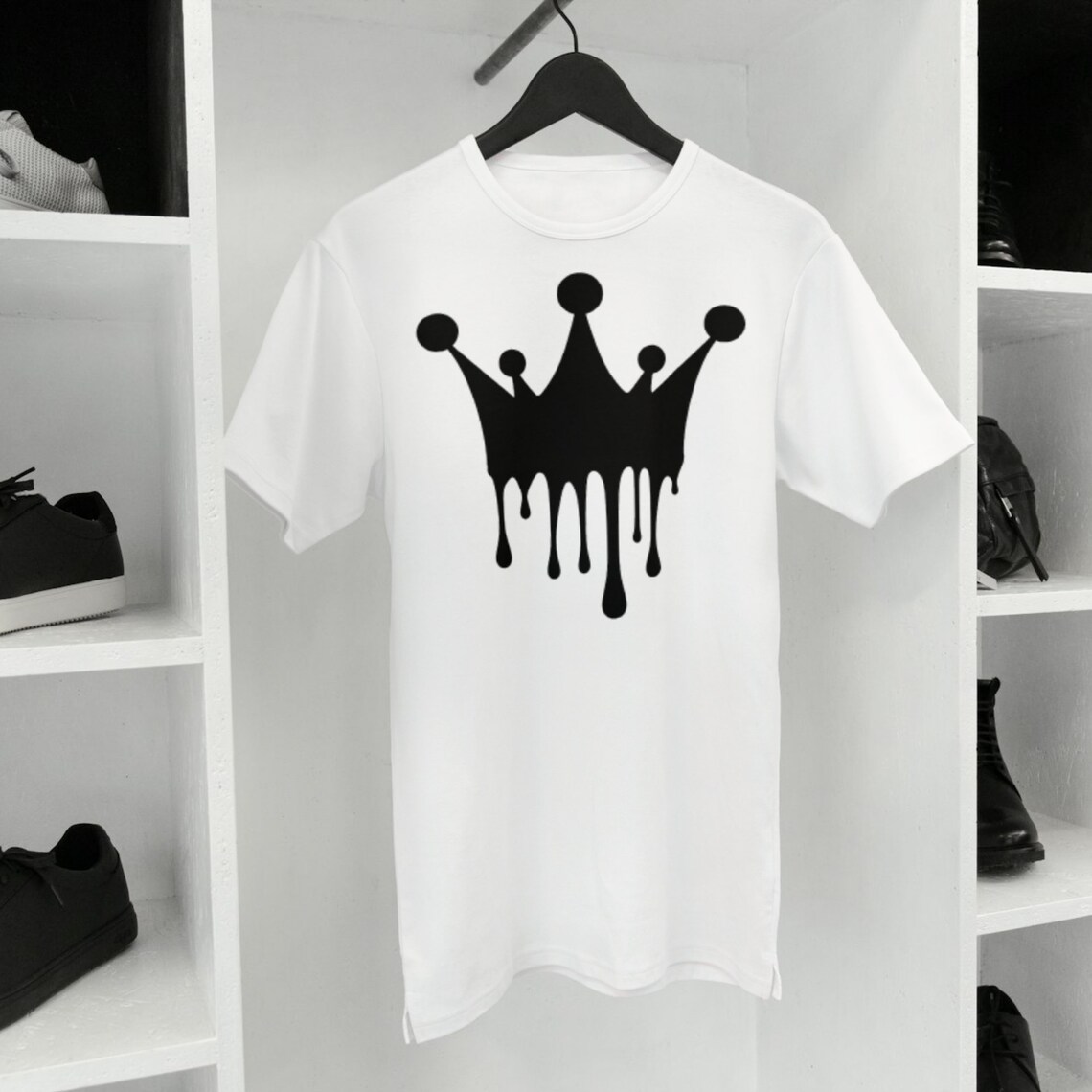 Dripping Crown Vector, Crown Clipart, King Crown Silhouette, Dripping ...