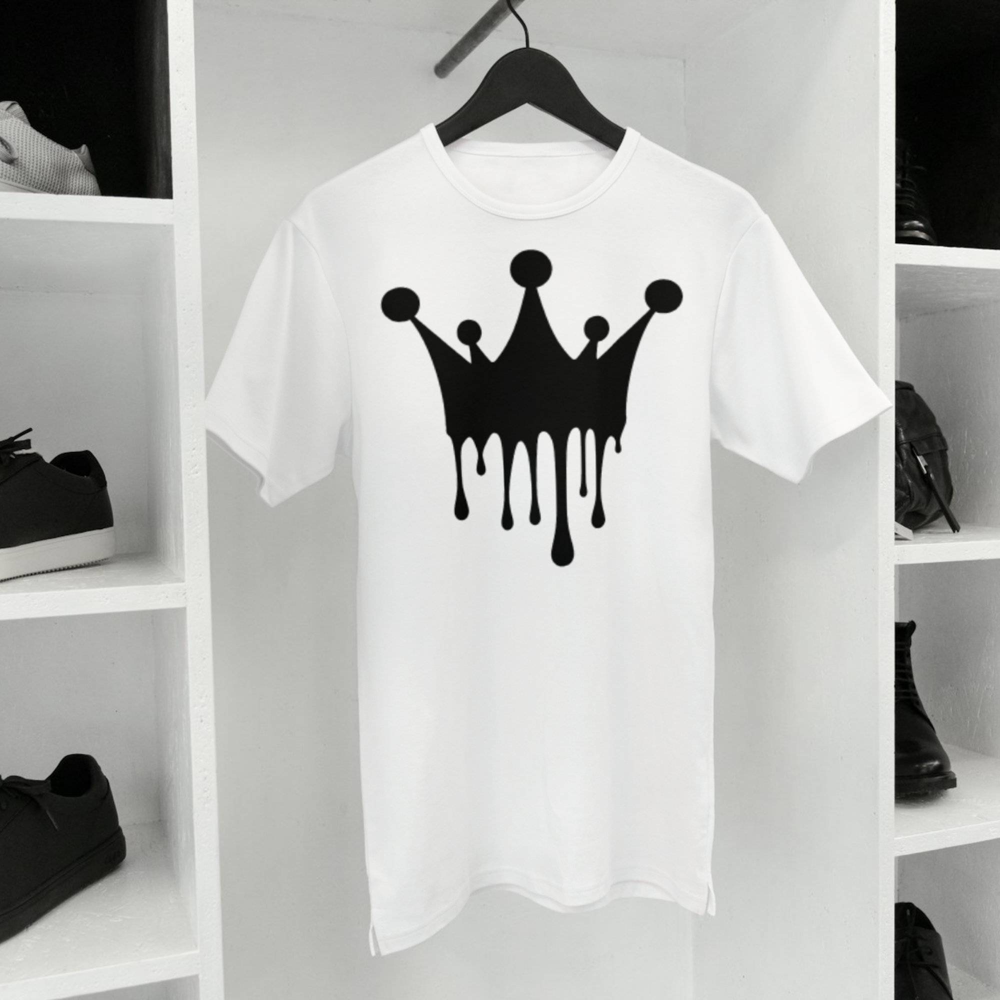 Dripping Crown Vector, Crown Clipart, King Crown Silhouette, Dripping ...