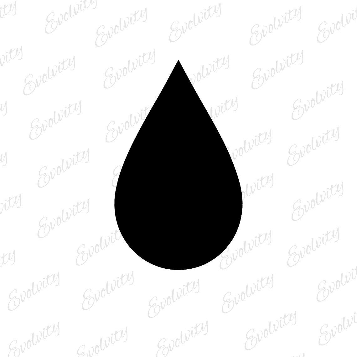 Water Drop SVG Bundle, 3 Water Droplet Vectors, Water Drop Clipart ...