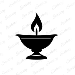 Diwali Diya Lamp SVG Bundle: Hindu Festival Clipart (digital Download ...