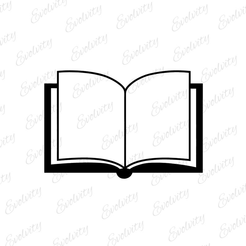Open Book SVG Bundle: Vector Clipart Silhouette (digital Download) - Etsy