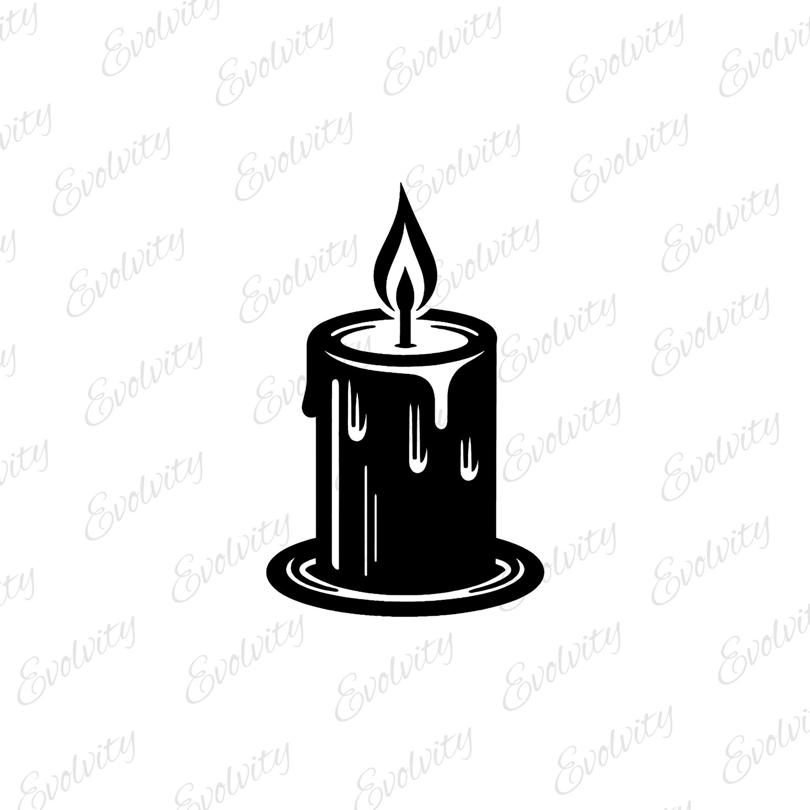 Candle SVG Bundle, 7 Candle Vectors, Candle Clipart, Candle Silhouette ...